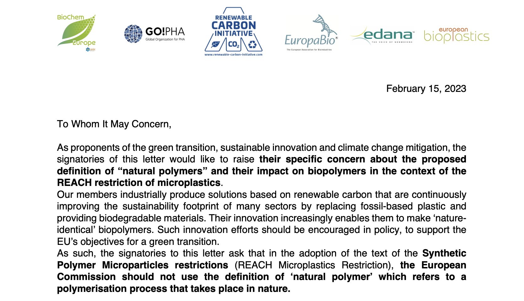 Producers of biobased and biodegradable materials raise concerns over ...