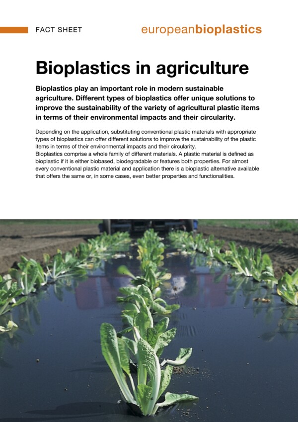 Bioplastics in agriculture – European Bioplastics e.V.